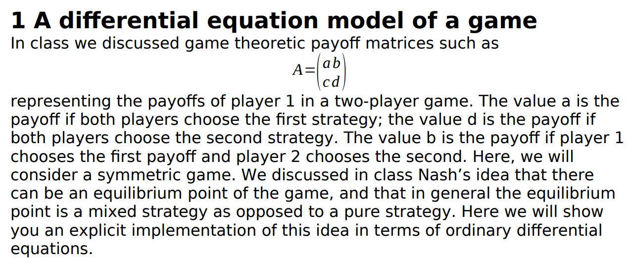 Write a python program to solve the replicator | Chegg.com