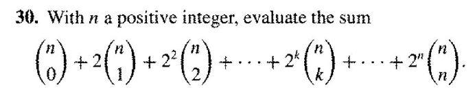 Solved 30. With n a positive integer, evaluate the sum (0) | Chegg.com
