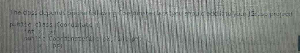 Solved Write a class called Monitor that satisfies the | Chegg.com