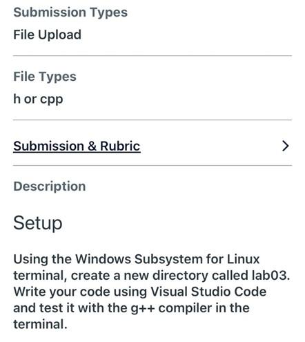 Solved Submission Types File Upload File Types hor cpp | Chegg.com