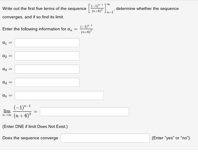 Solved Write out the first five terms of the sequence | Chegg.com