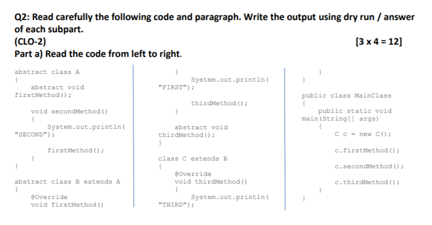 Solved Q2: Read carefully the following code and paragraph. | Chegg.com