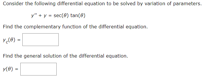 Solved Consider the following differential equation to be | Chegg.com