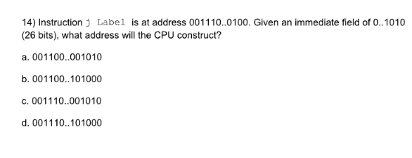 Solved 13) Given the following instruction in assembly | Chegg.com