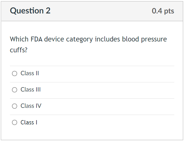 Solved Question 1 0.4 pts With regard to the FDA approval | Chegg.com