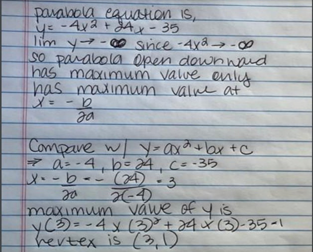 Solved The standard argument about the quadratic having a | Chegg.com