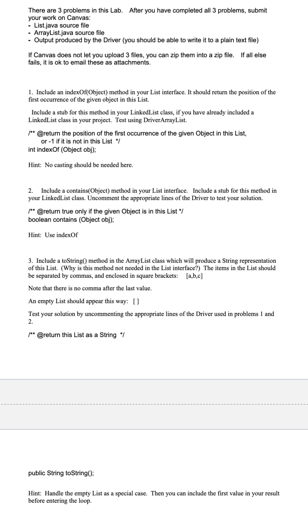 Solved Please solve! package listDriver; import | Chegg.com