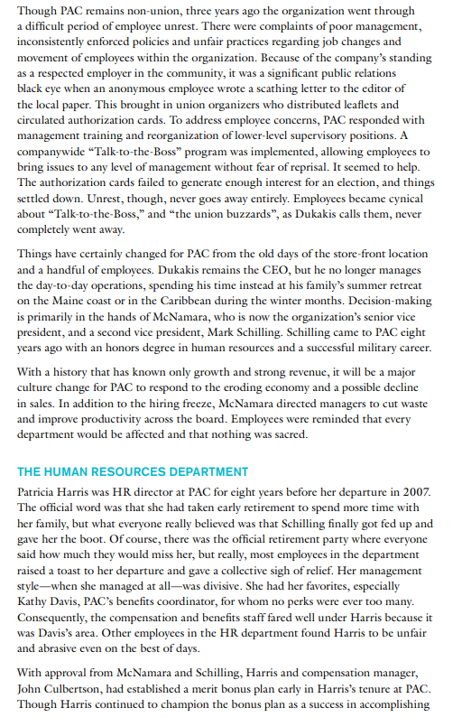 Solved Although PAC Resources is a fictional organization, | Chegg.com