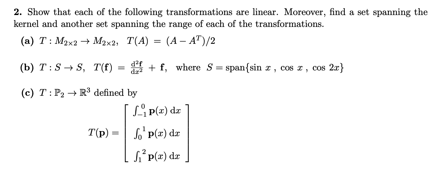 Solved 2. Show that each of the following transformations | Chegg.com