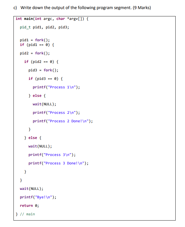 Solved Question 3 (25 Marks) a) The address space of typical | Chegg.com