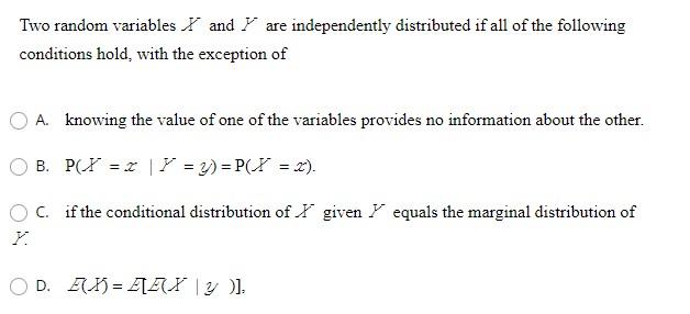 Solved Two random variables X and Y are independently | Chegg.com