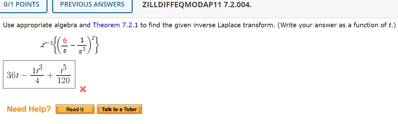 Solved 0/1 POINTS | PREVIOUS ANSWERS ZILLDIFFEQMODAP11 | Chegg.com