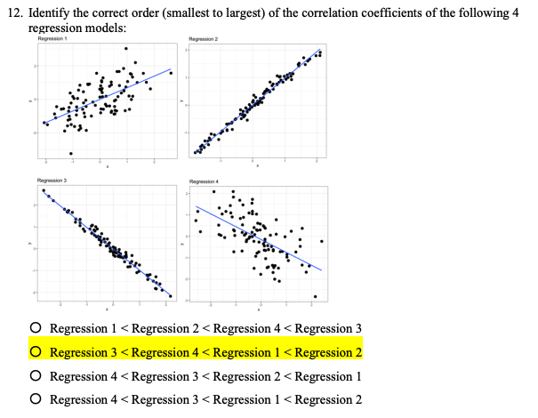 Solved 12. Identify the correct order (smallest to largest) | Chegg.com