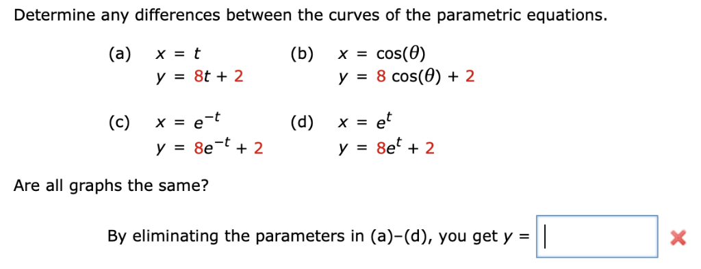 Solved Determine any differences between the curves of the | Chegg.com