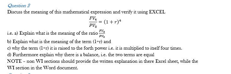 Solved FVA Question 2 Discuss the meaning of this | Chegg.com