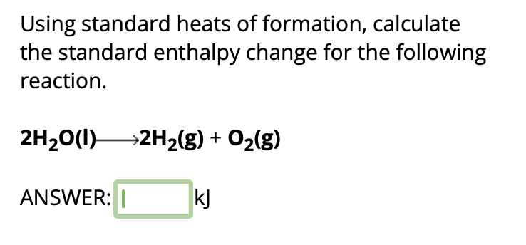 Solved Using standard heats of ﻿formation, calculatethe | Chegg.com
