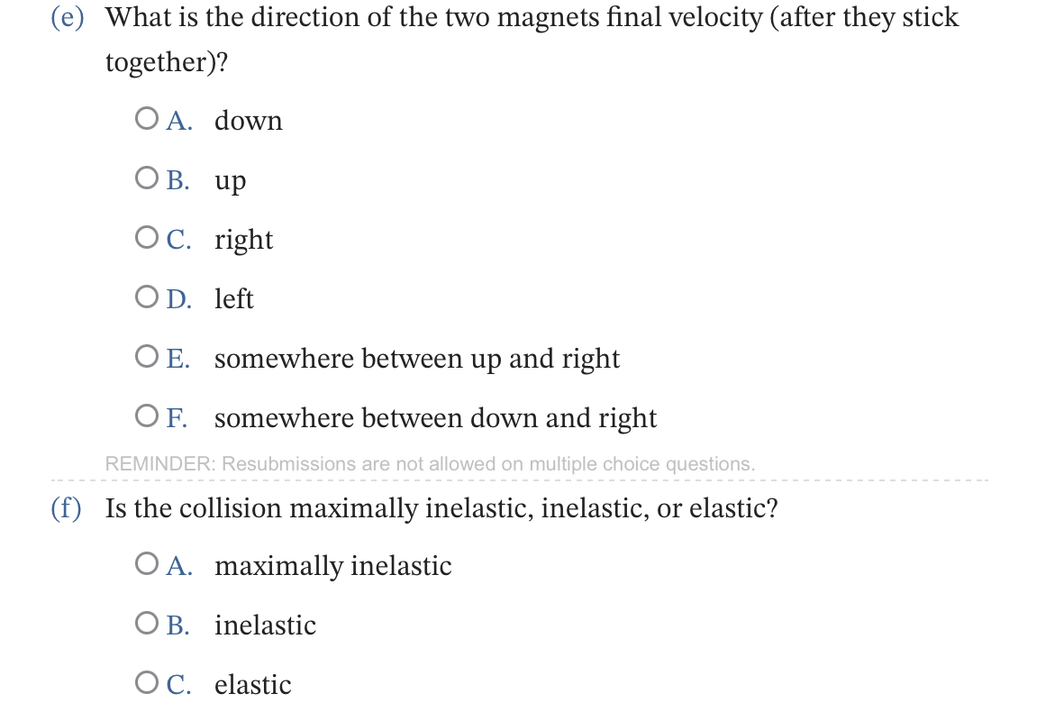 Solved (b) What is the direction of the two-magnet system's | Chegg.com