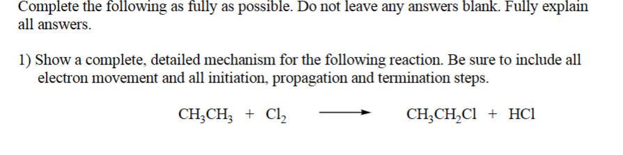 Solved Complete the following as fully as possible. Do not | Chegg.com