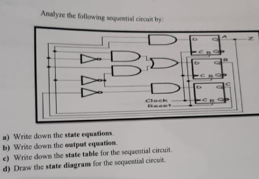 Solved Analyze the following sequential circuit by: Bio | Chegg.com