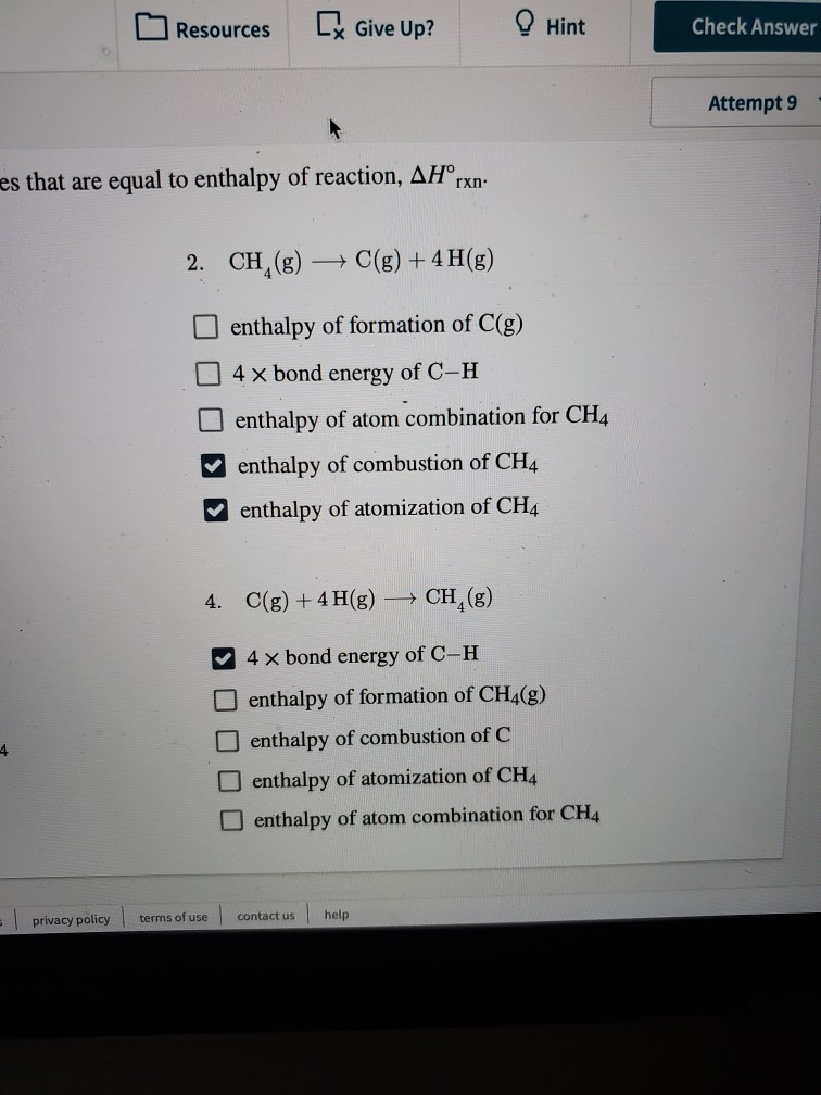Solved Resources [x Give Up? Hint Check Answer Attempt 9 es | Chegg.com