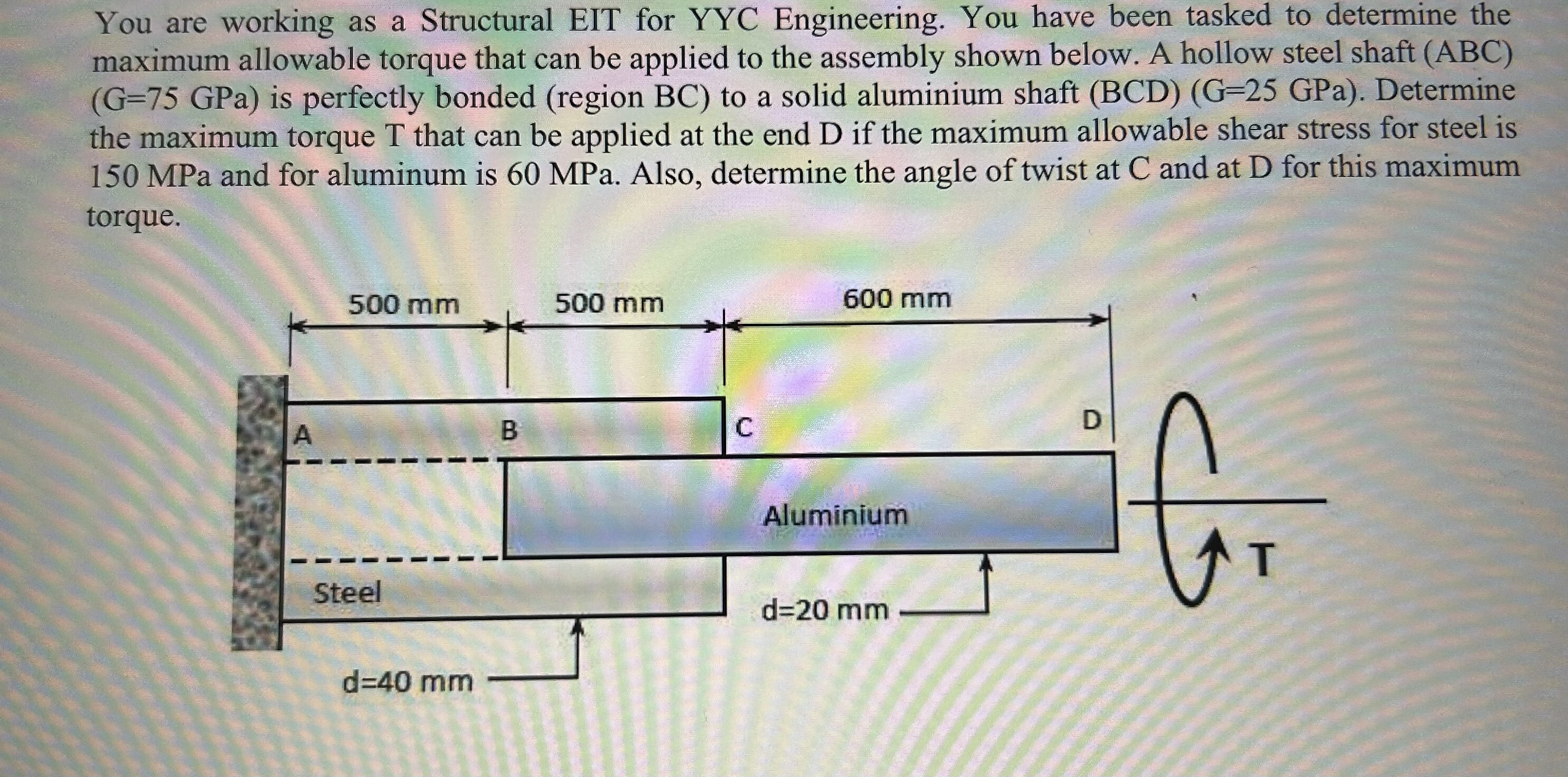 Solved You are working as a Structural EIT for YYC | Chegg.com