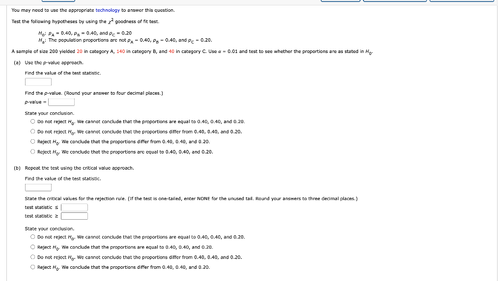 Solved You may need to use the appropriate technology to | Chegg.com