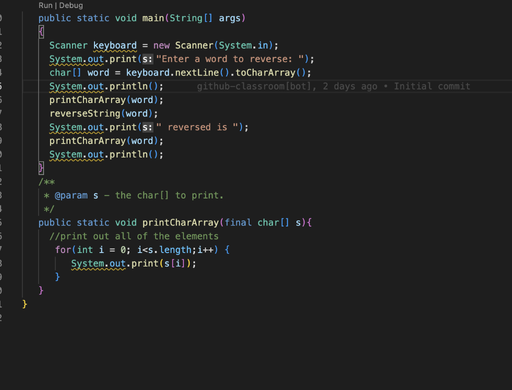 Solved github-classroom[bot], 2 days ago | 1 author | Chegg.com
