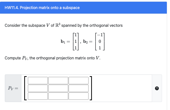 Solved Consider the subspace V of R3 spanned by the | Chegg.com