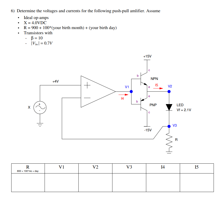 Solved Let R = 900 + 100*(4) + (30).Determine the voltages | Chegg.com