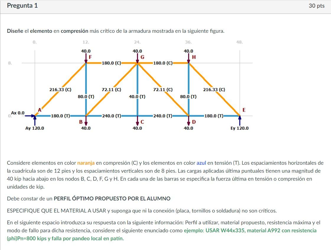 Solved Design the most critical compression member of the | Chegg.com