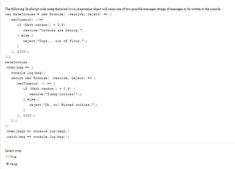 Solved The following JavaScript code using theba | Chegg.com