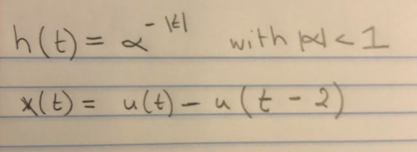 Solved h(t)= alt with pll 1 X(t) = u(t) - alt - 2) | Chegg.com