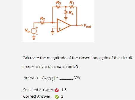 Solved Calculate the magnitude of the closed-loop gain of | Chegg.com