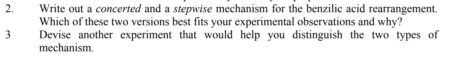 Solved Write out a concerted and a stepwise mechanism for | Chegg.com