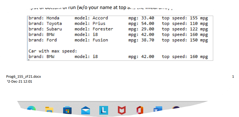 Solved How does one correctly format output, to make it | Chegg.com
