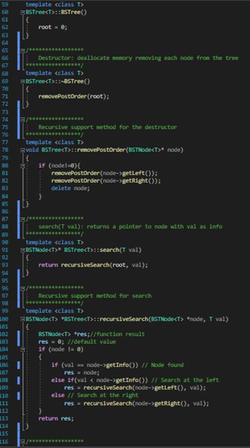 C++ I need you to complete the missing code in the | Chegg.com