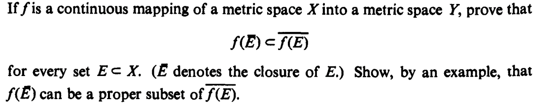 If fis a continuous mapping of a metric space X into | Chegg.com