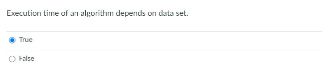 Solved Execution time of an algorithm depends on data set. | Chegg.com