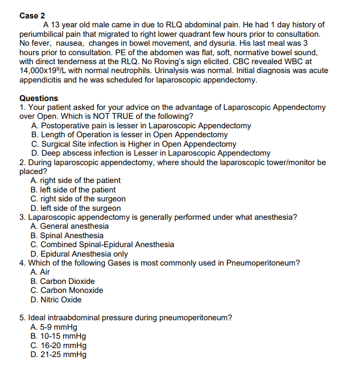 Solved Case 1 A 42 year old female was admitted with a | Chegg.com