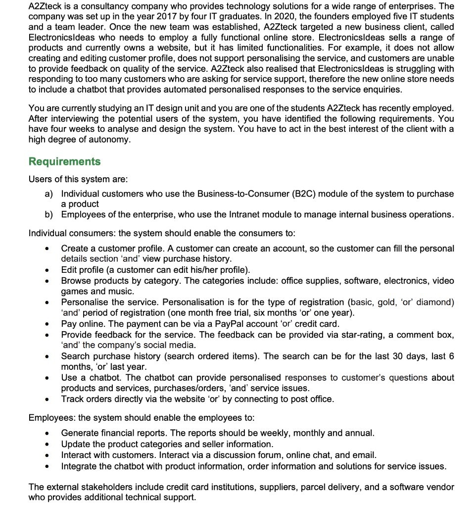 Solved . . . . Item 5(a) – Activity Diagram: You need to | Chegg.com