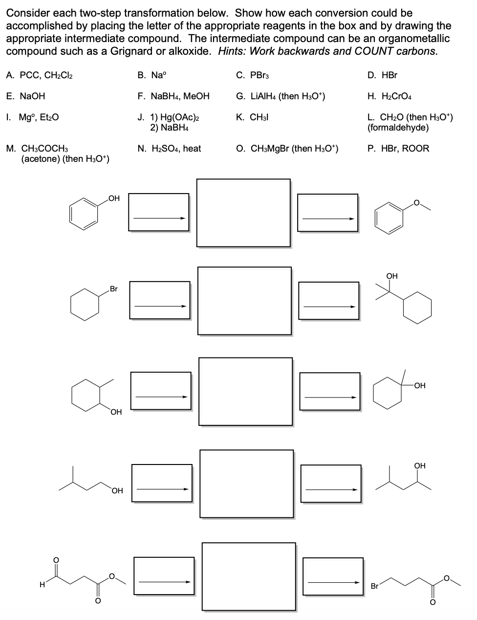 Solved Consider each two-step transformation below. Show how | Chegg.com