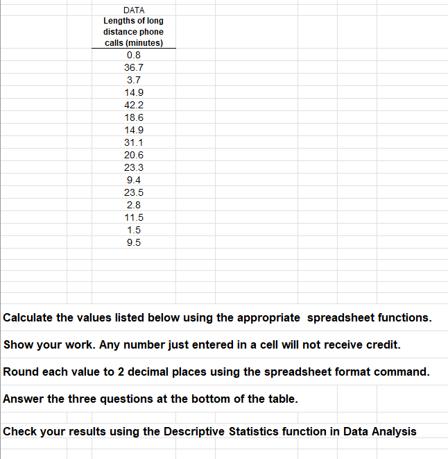 Solved \begin{tabular}{|c|} \hline DATA \\ \hline | Chegg.com