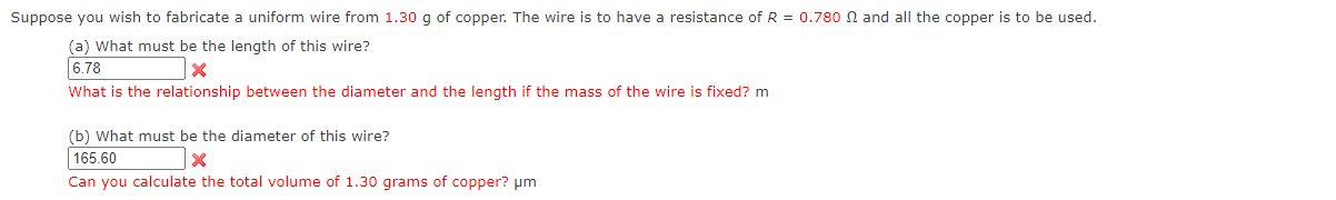 Solved Suppose you wish to fabricate a uniform wire from | Chegg.com