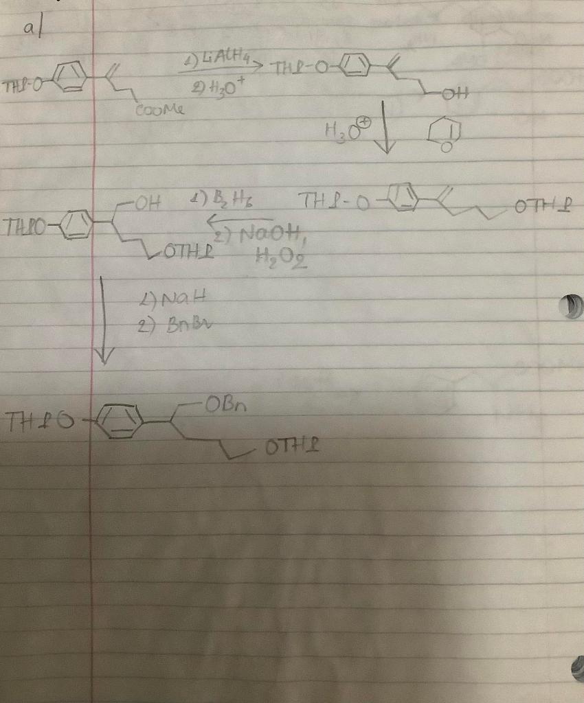 Solved Please provide detailed mechanism for all of the | Chegg.com