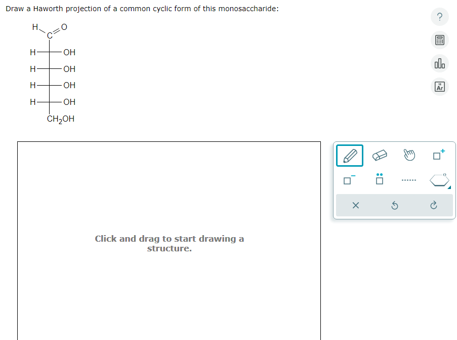 Solved Draw A Haworth Projection Of A Common Cyclic Form Of