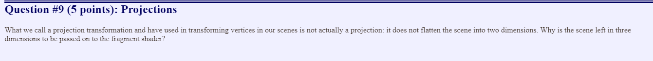 Solved dimensions to be passed on to the fragment shader? | Chegg.com Solved dimensions to be passed on to the fragment shader? | Chegg.com