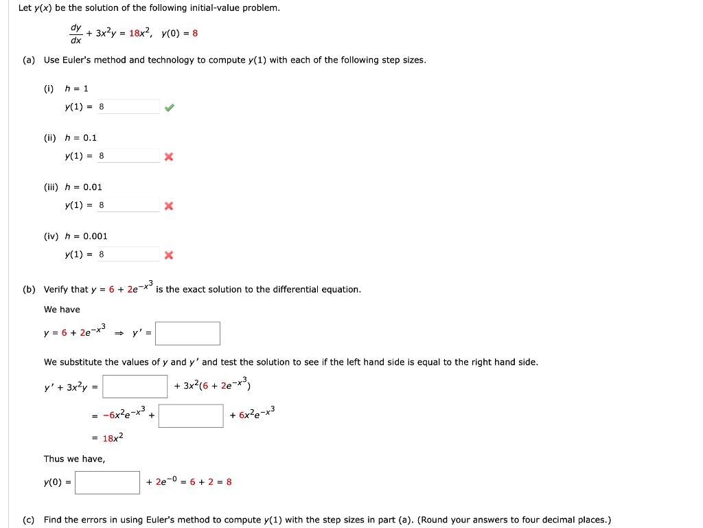 Solved Let y(x) be the solution of the following | Chegg.com