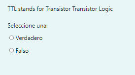 Solved TTL stands for Transistor Transistor Logic Seleccione | Chegg.com