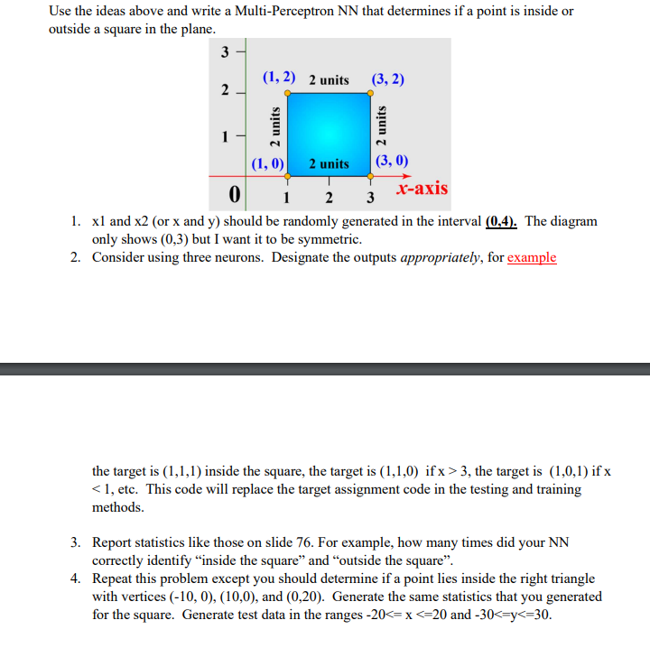 Solved Use the ideas above and write a Multi-Perceptron NN | Chegg.com