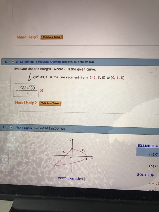 Solved Evaluate the line integral, where C is the given | Chegg.com
